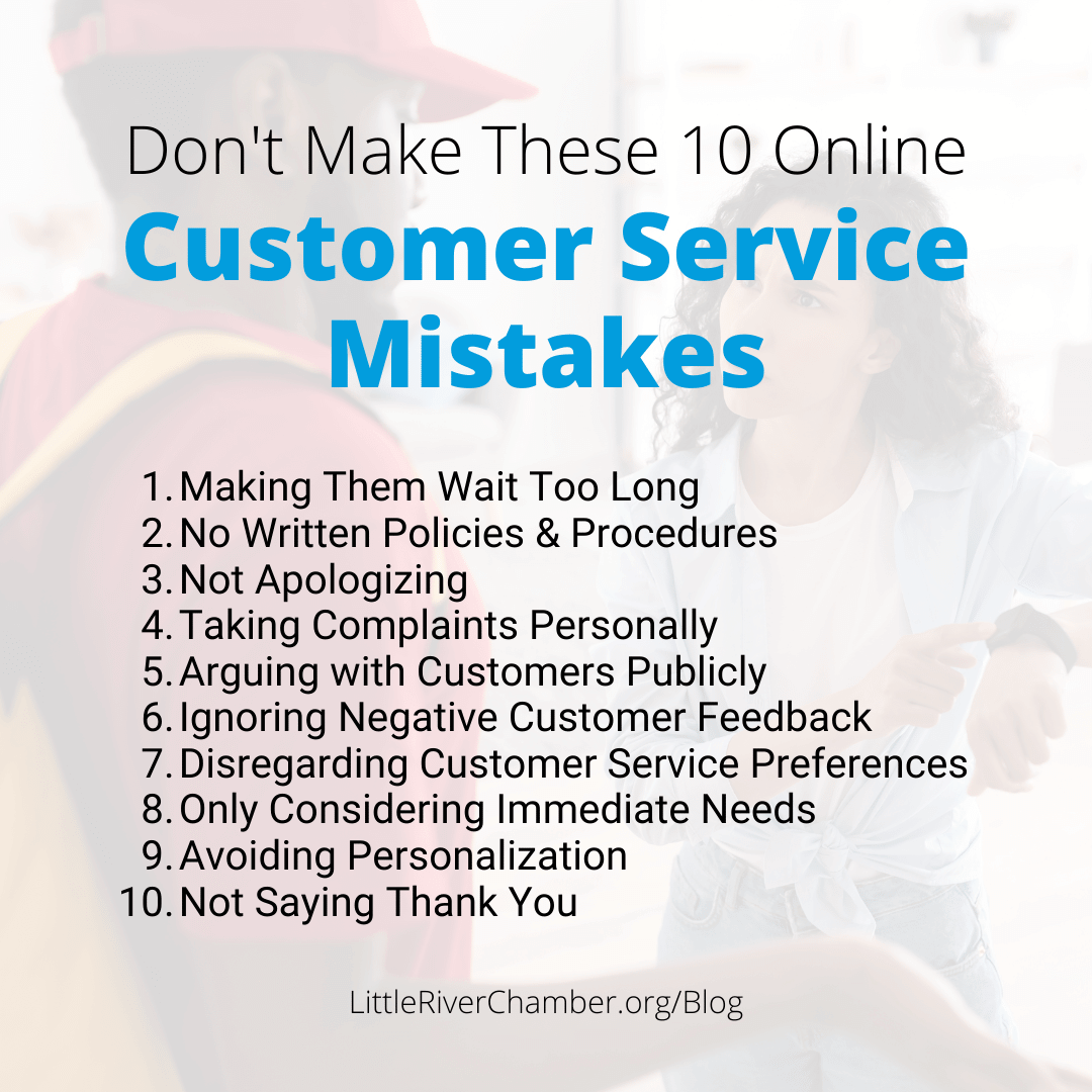 Top 10 Online Customer Service Mistakes